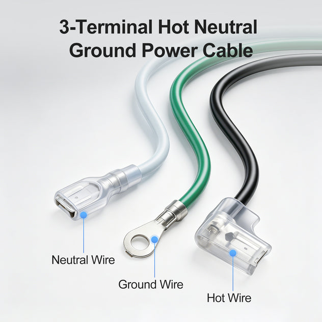 LCDI Power Cord Plug for A/C Air Conditioner 120VAC 15Amp 1800W 60Hz
