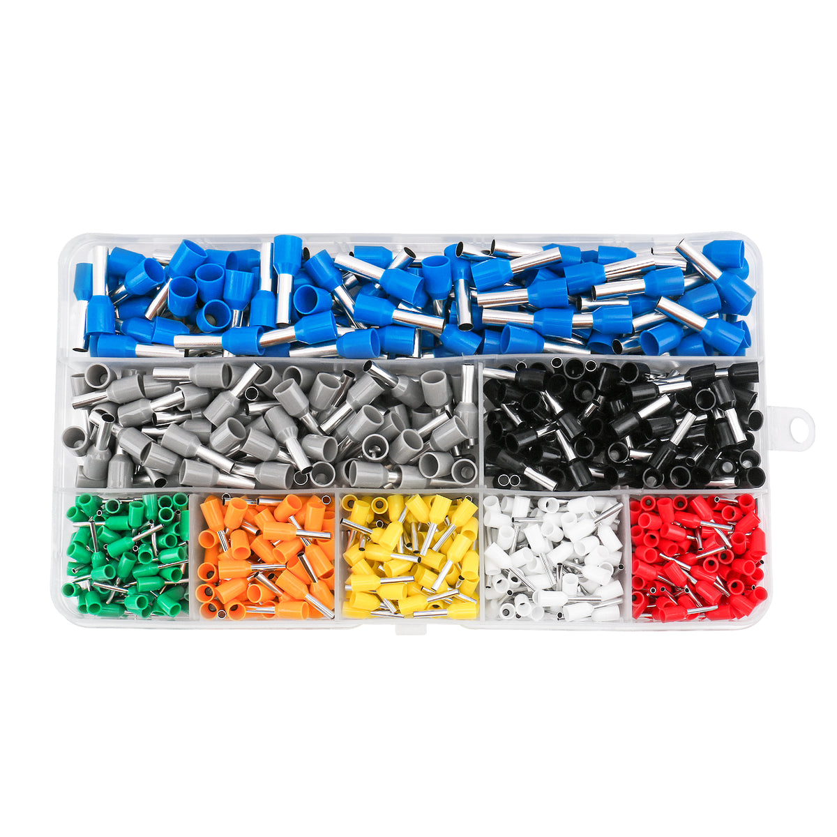 BAOMAIN 800pcs Wire Copper Crimp Connector Kit Insulated Ferrule Pin