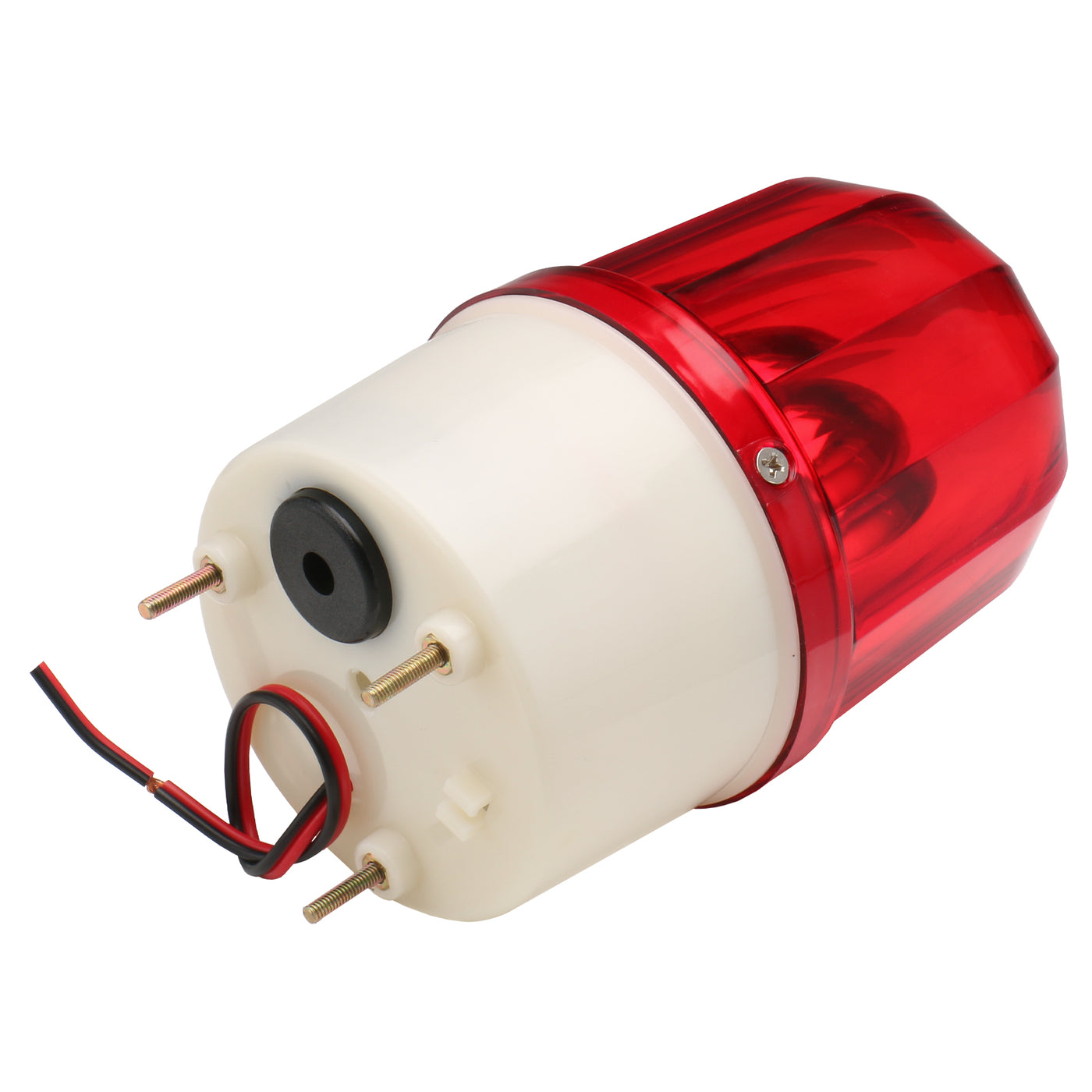 Industrial Signal Tower Warning Buzzer Sound Rotating Light Red FLASH