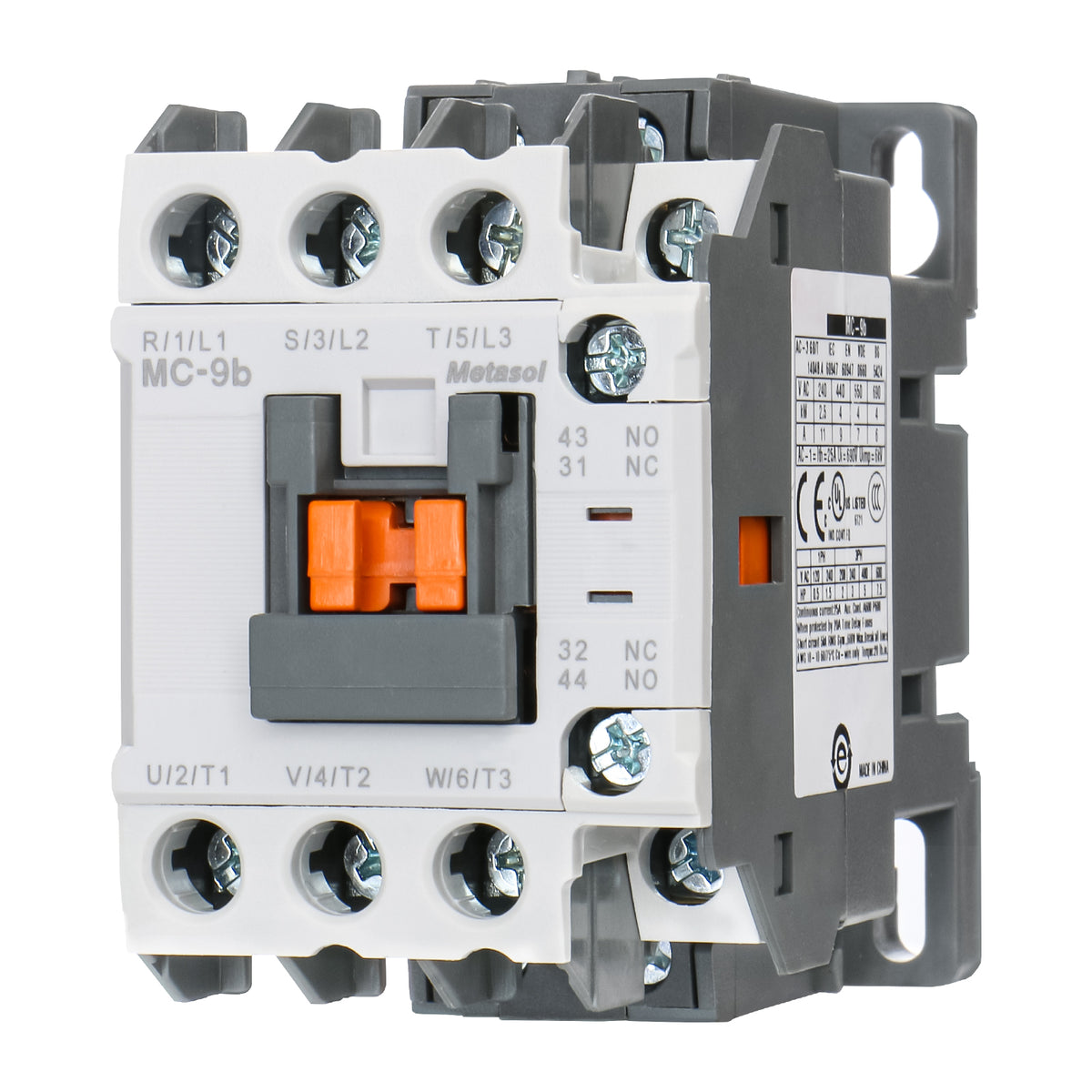 MEC Magnetic AC Contactors MC-9b 110VAC 50/60Hz 1a1b DIN Rail UL – BAOMAIN