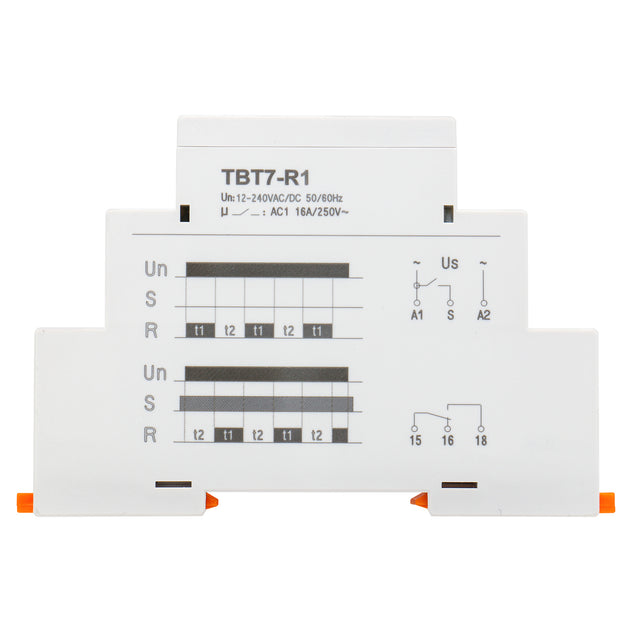 Asymmetric Cycler Time Relay, 16A/250V SPDT, Repeat Cycle Time Relay ...