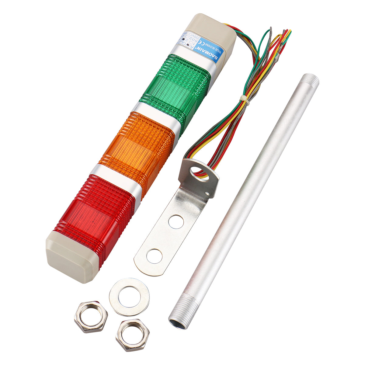 Industrial Signal Light Alarm Square Tower Light Indicator Continuous ...