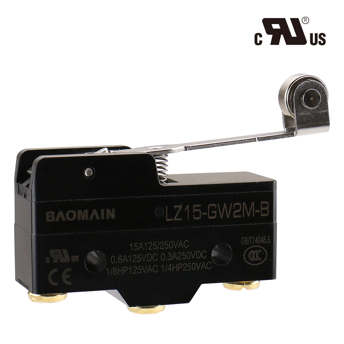 Baomain Micro Switch Z-15GW2S-B3( Z-15GW2M) 3-Screw Terminal Long Hing – BAOMAIN