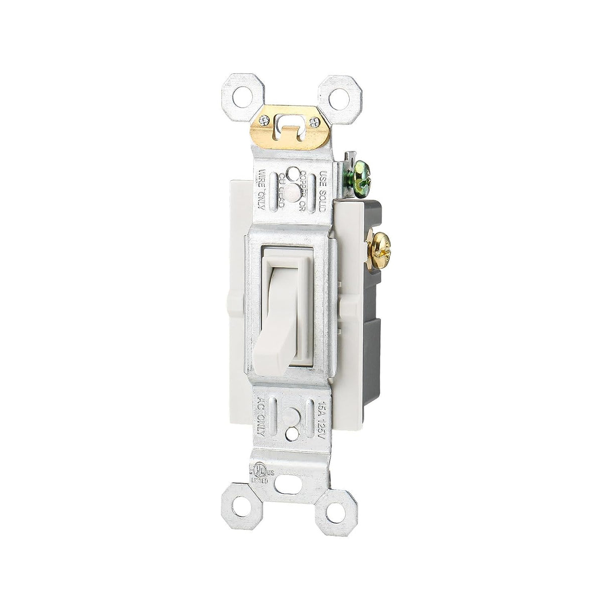 Baomain 3-Way Toggle Light Switch,15Amp 120Volt,Residential Grade,AC Q ...