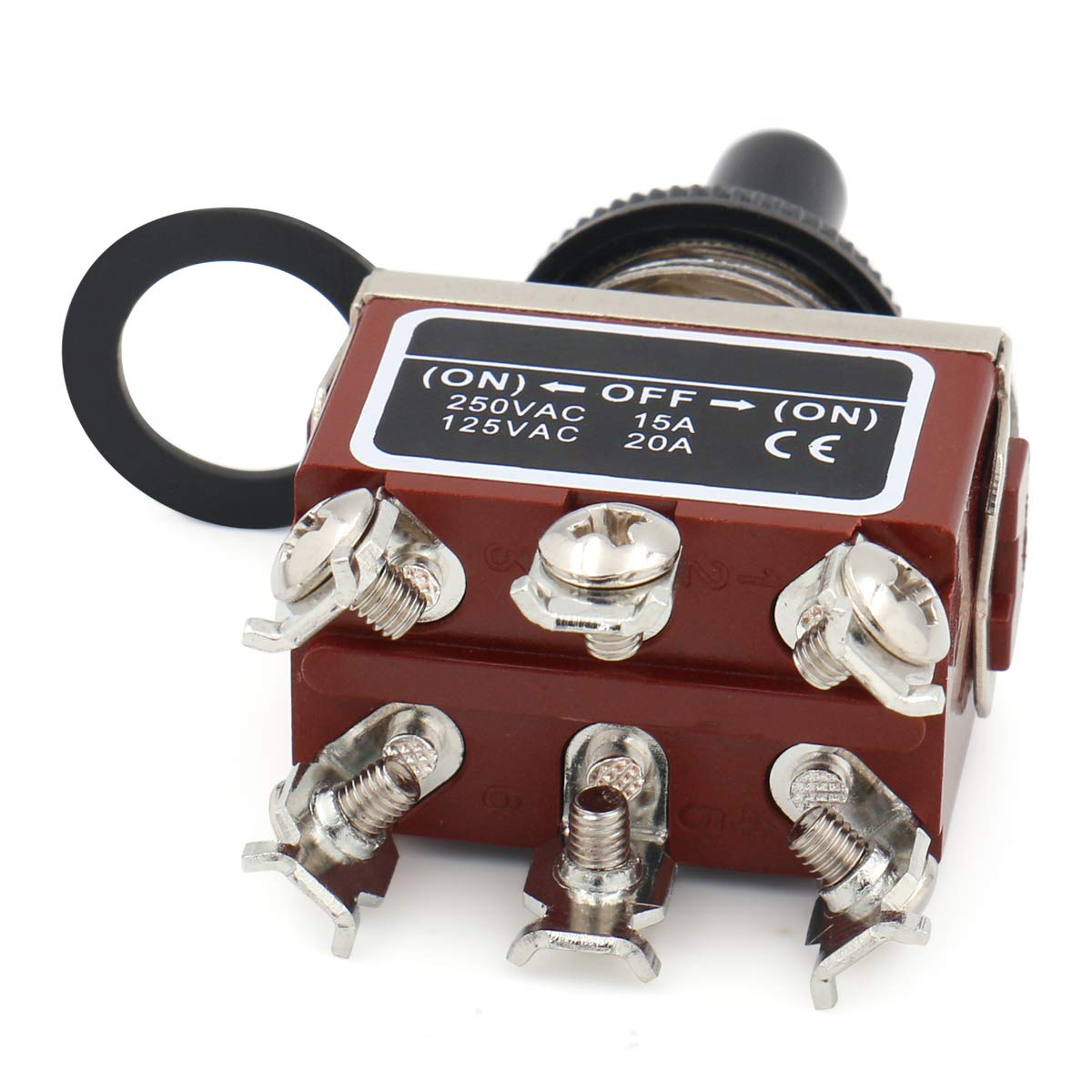 Toggle Switch 15 A 3-Pack Heavy Duty DPDT Toggle Switches - ON/OFF/ON ...