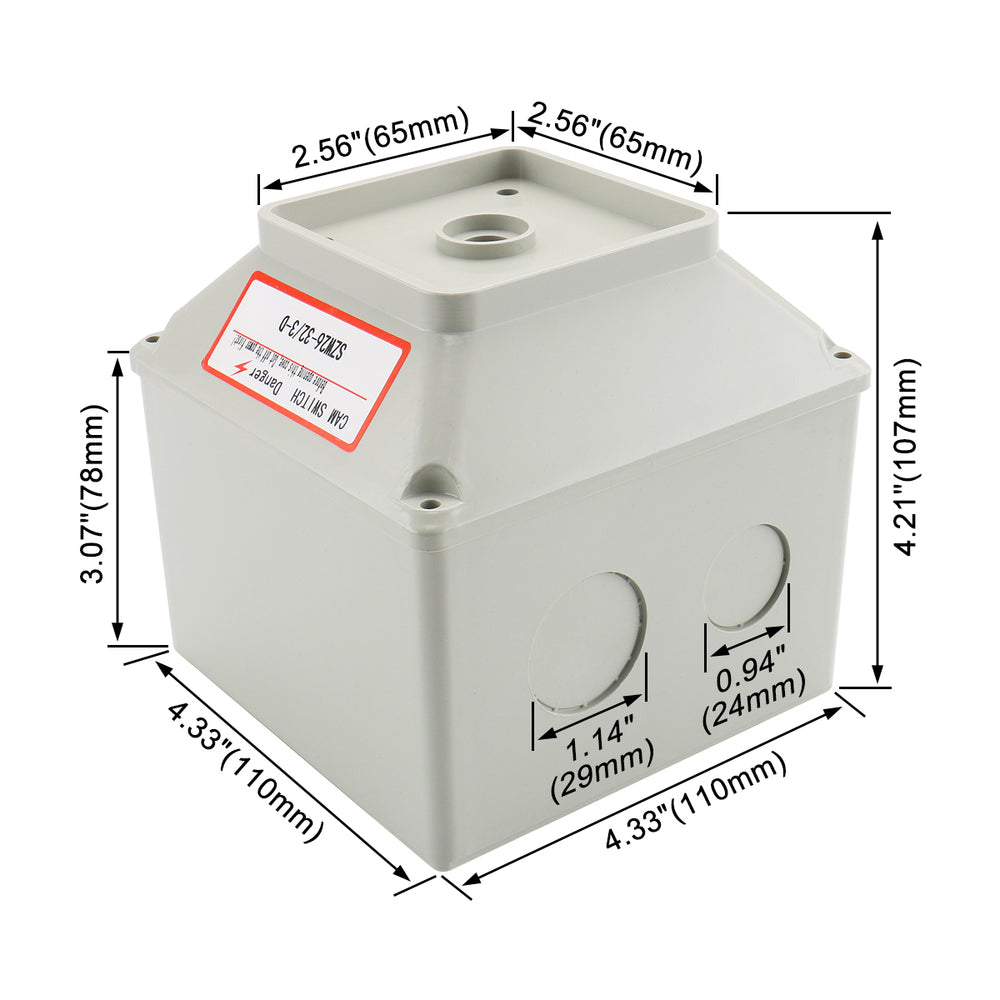 Master Switch Exterior Box Work for 32A Changeover Cam Switch