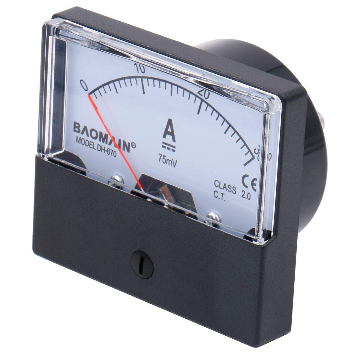 Baomain Rectangle Analog Panel Current Meter DH-670 DC 0-30A 70mm X 60 ...