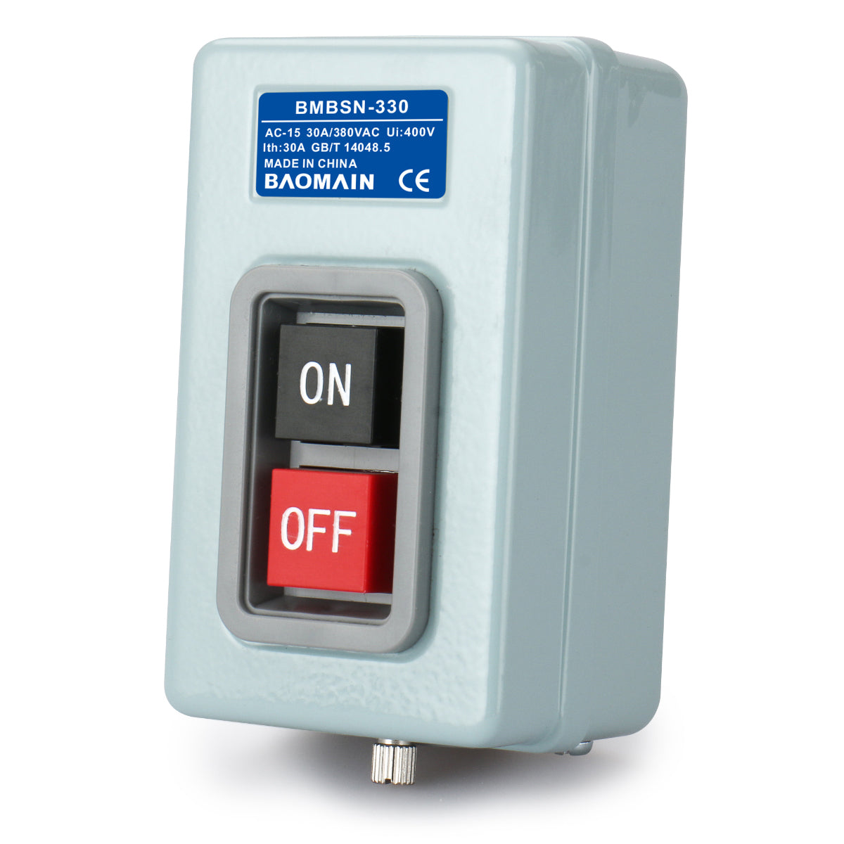Baomain Self-Locking Push button Switch BMBSN-330 ON/OFF 3 Phase 380VA ...